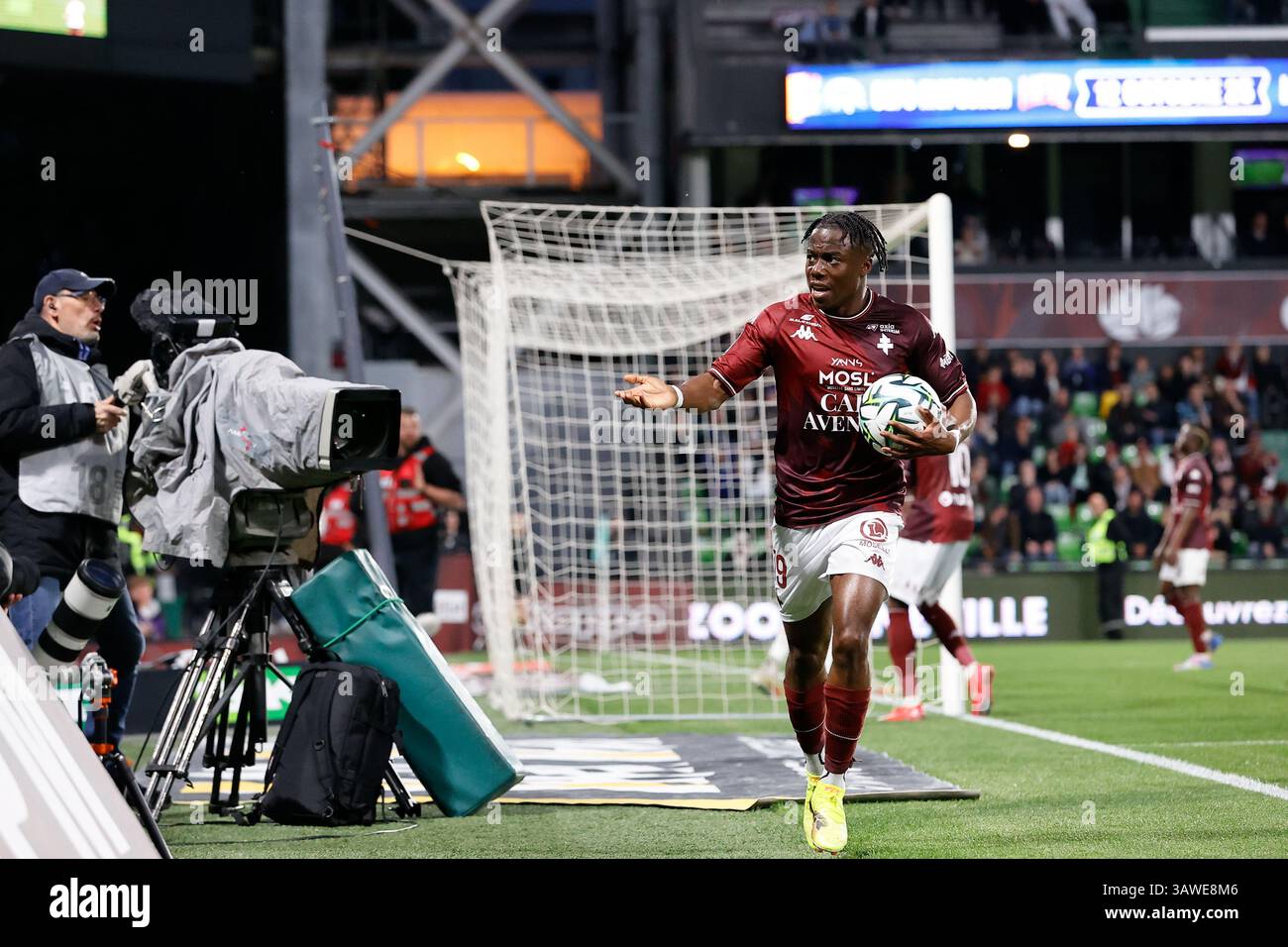 19 Morgan BOKELE MPUTU (fcm) during the Ligue 2 BKT match between Metz ...