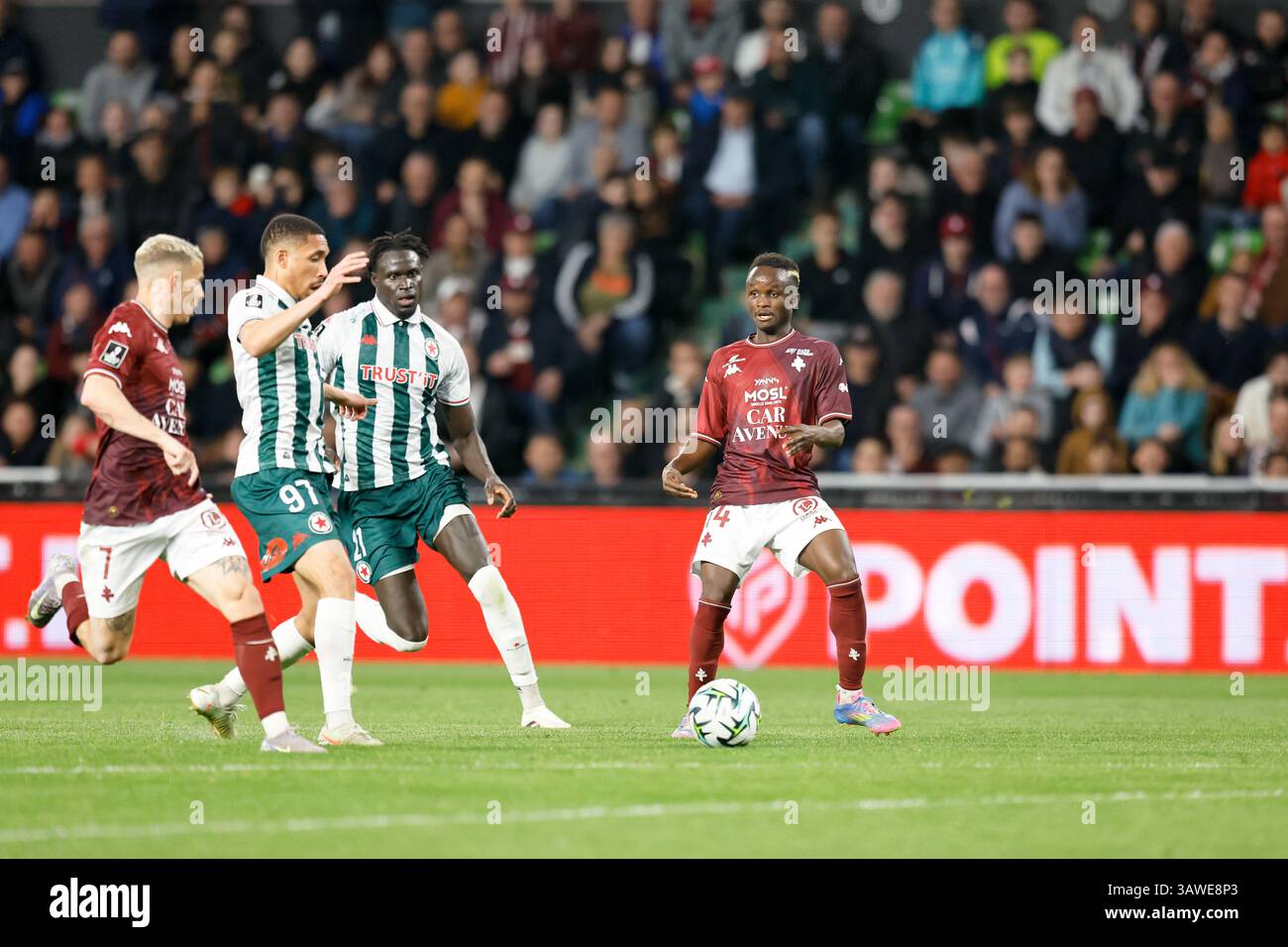 14 Cheikh SABALY (fcm) during the Ligue 2 BKT match between Metz and ...