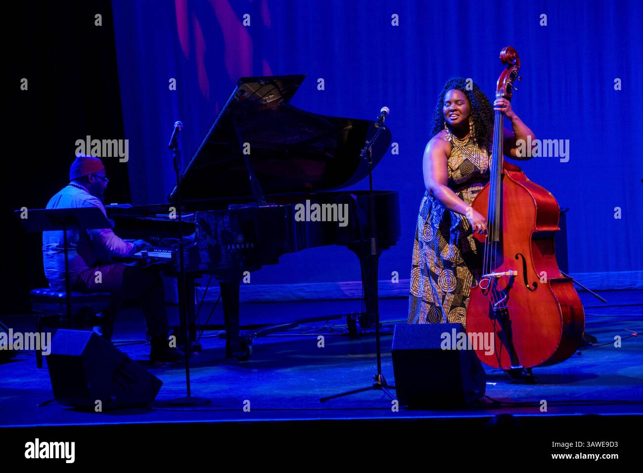 New Jersey, USA. 19th Apr, 2025. Virtuoso jazz bassist Endea Owens ...