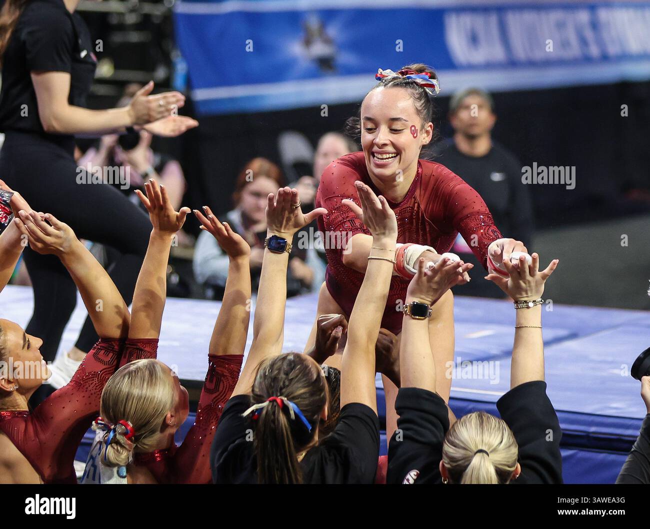 Fort Worth, Texas, USA. April 19, 2025: Oklahoma's Faith Torrez high ...