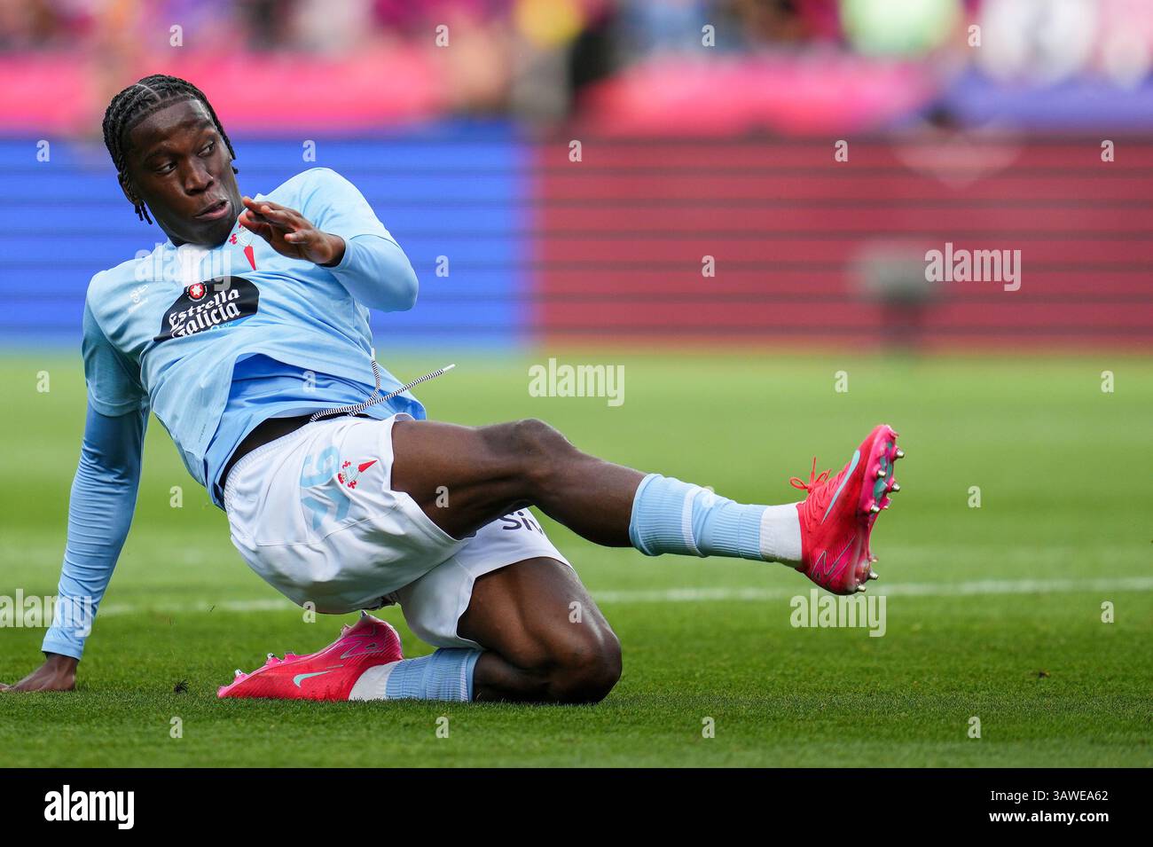 Barcelona, Spain. 20th Apr, 2025. Ilaix Moriba of RC Celta during the ...