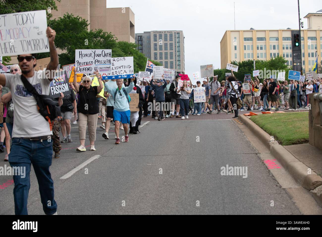 Dallas, Texas, USA. 19th Apr, 2025. Nearly 1,500 (est.) Dallas-area ...