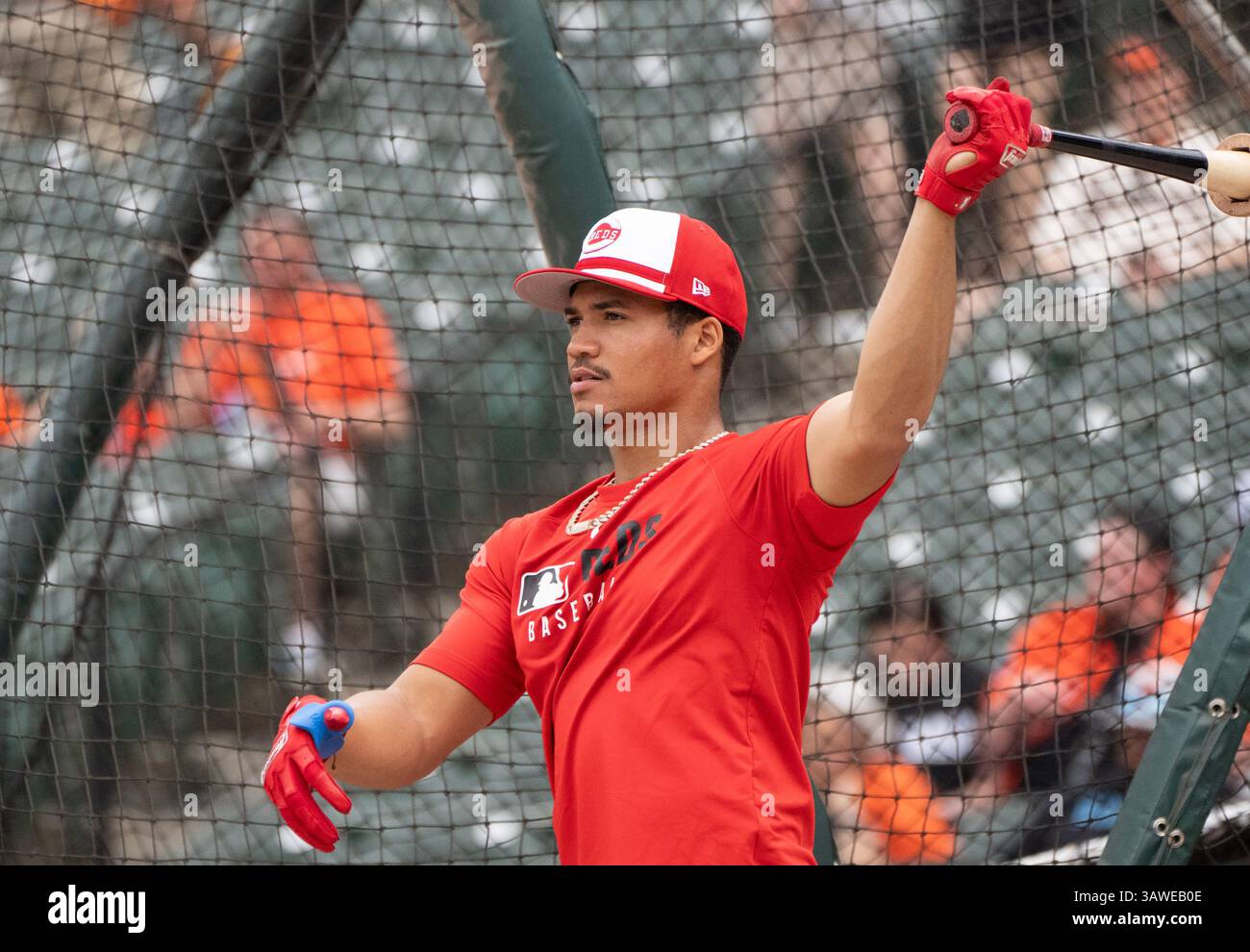 Baltimore, USA. 19th Apr, 2025. BALTIMORE, MD - APRIL 19: Cincinnati ...