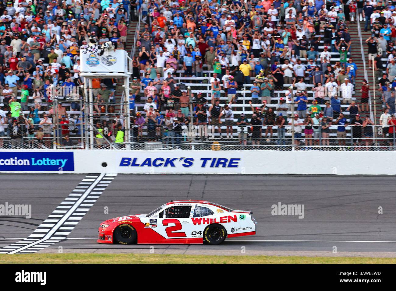 ROCKINGHAM, NC - APRIL 19: Jesse Love (#2 Richard Childress Racing ...