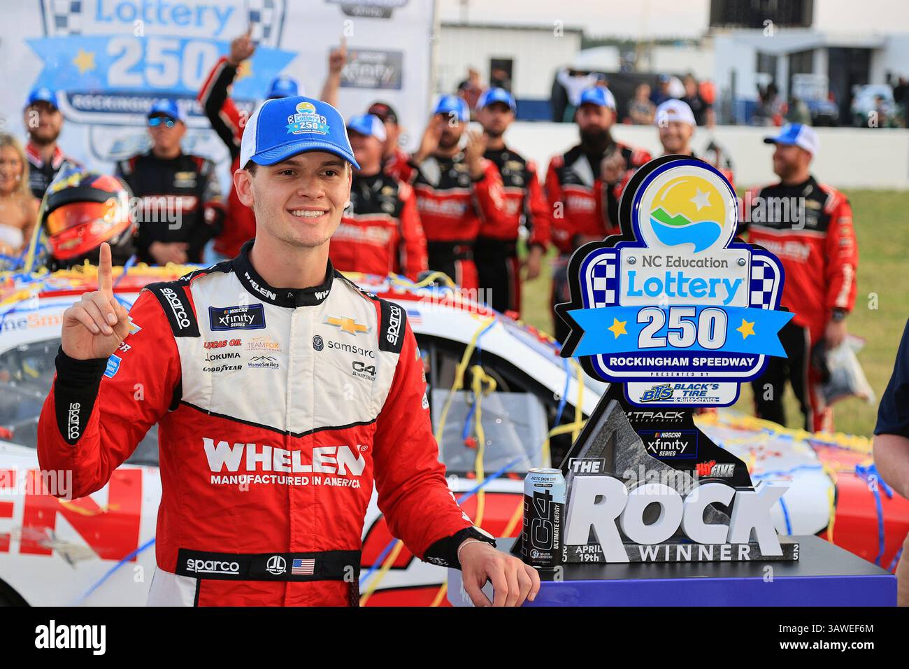 ROCKINGHAM, NC - APRIL 19: Jesse Love (#2 Richard Childress Racing ...