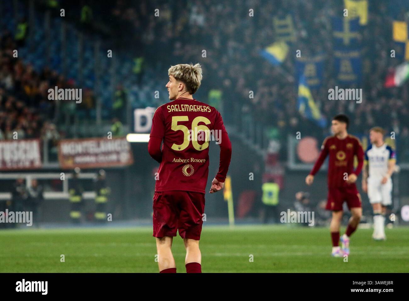 Rome, Italy. 20th Apr, 2025. Alexis Saelemaekers of AS Roma during AS ...