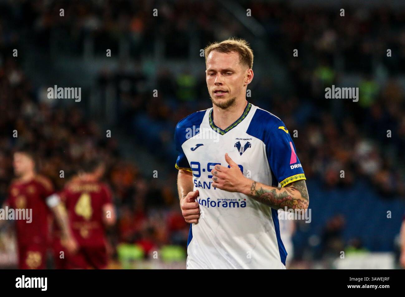 Rome, Italy. 20th Apr, 2025. Ondrej Duda of Hellas Verona during AS Roma vs Hellas Verona FC ...