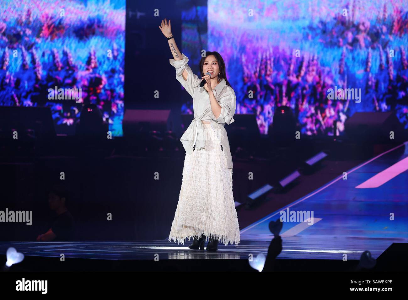 TAIPEI, CHINA - APRIL 19, 2025 - Female singer Tanya Chua participated ...