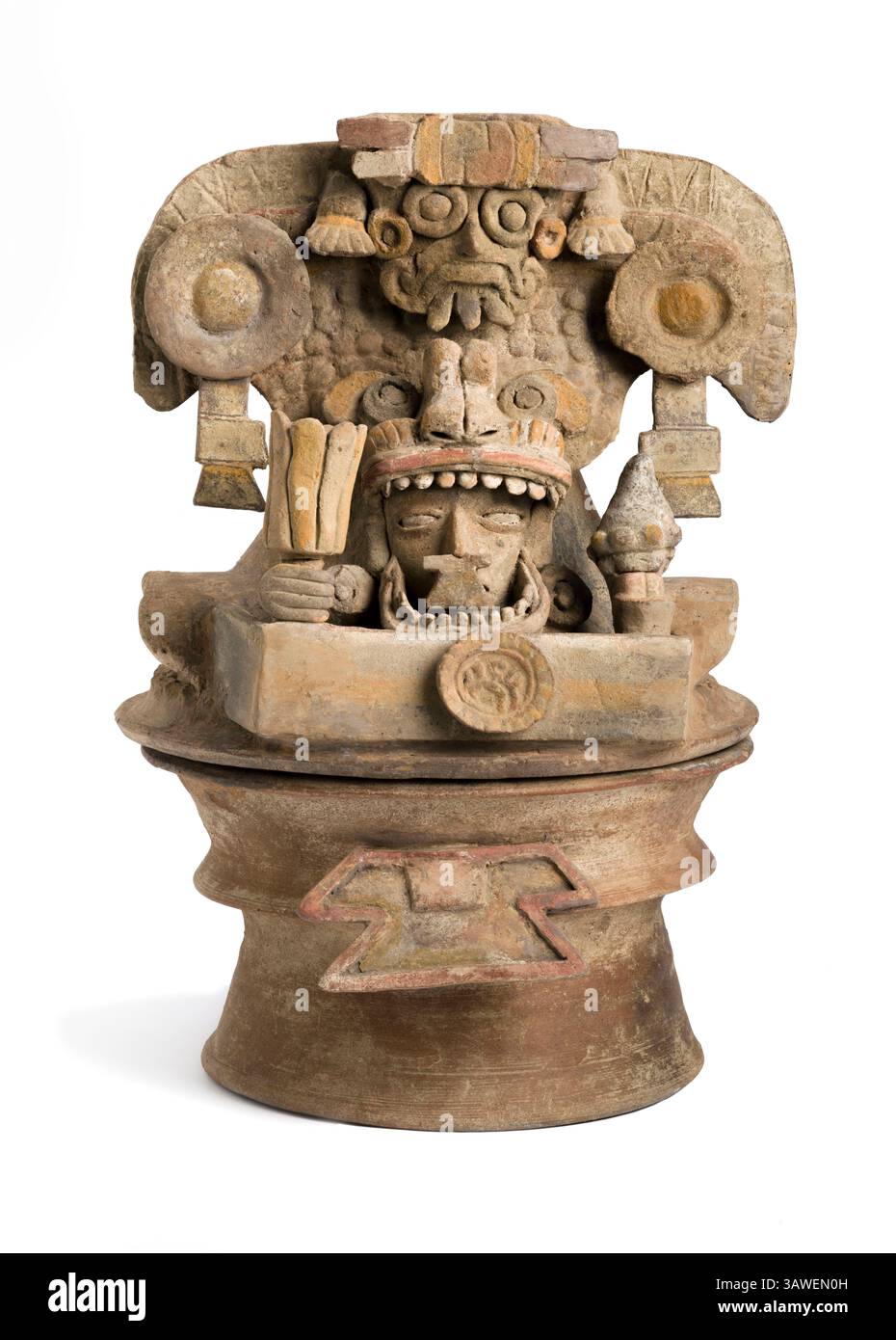 Teotihuacan-Style Censer with Ancestor and Storm God. Guatemala ...