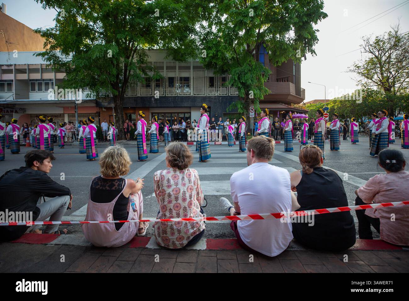 Chiang Mai, Thailand. 19th Apr, 2025. Visitors seen watching the ...