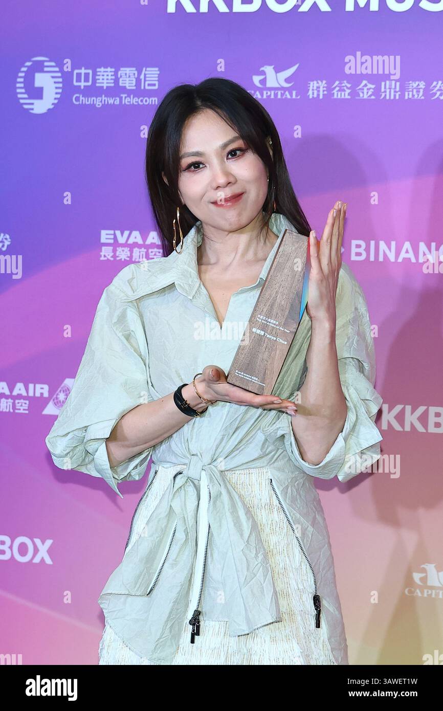 TAIPEI, CHINA - APRIL 19, 2025 - Female singer Tanya Chua participated ...