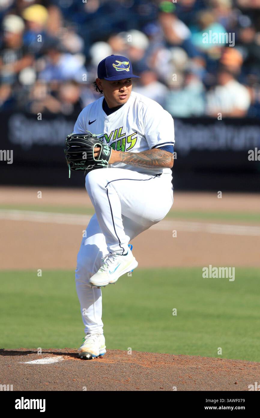 TAMPA, FL - APRIL 19: Tampa Bay Rays Pitcher Manuel Rodriguez (39 ...
