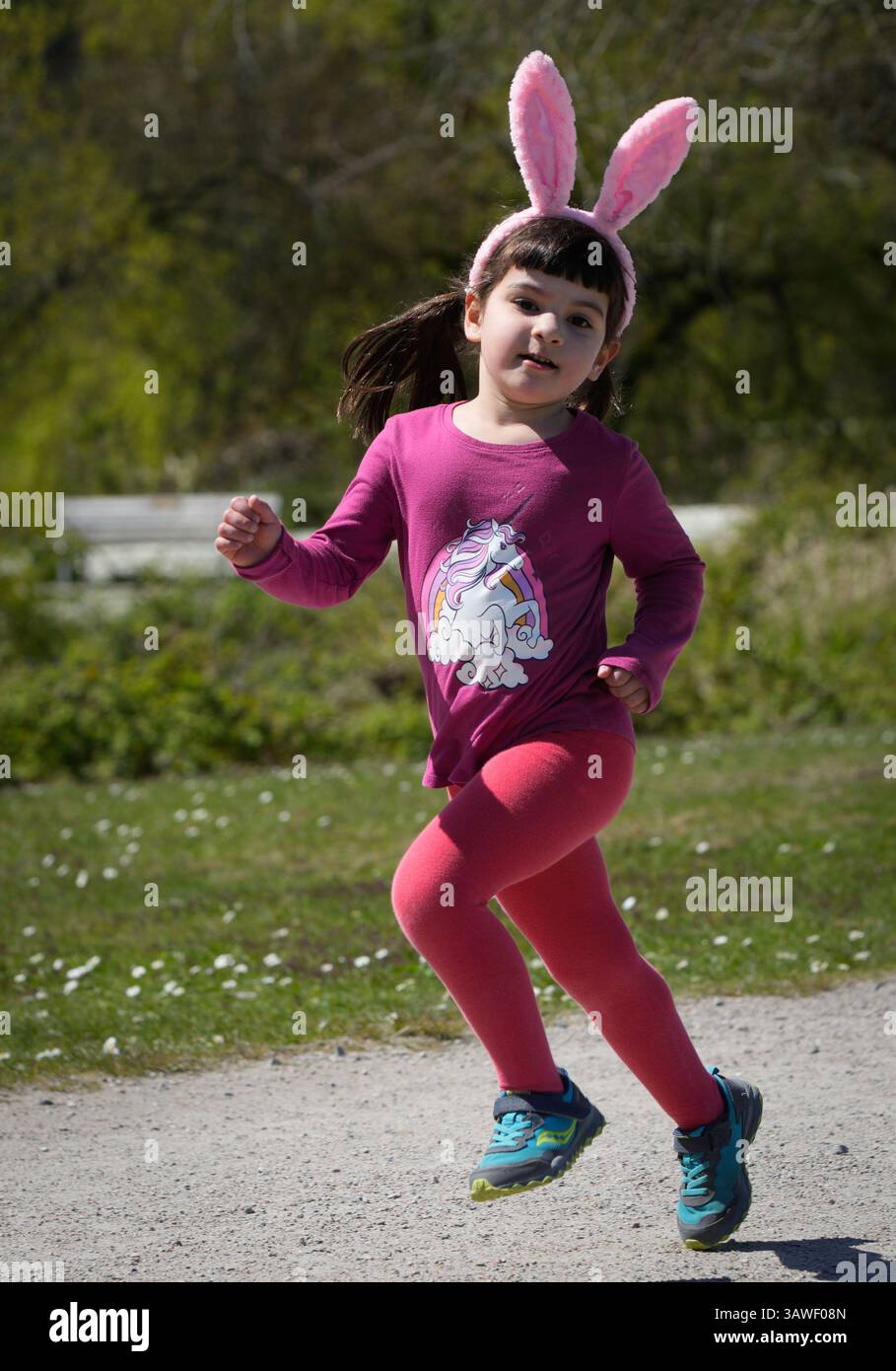 Vancouver, Canada. 19th Apr, 2025. A girl participates in the Big ...