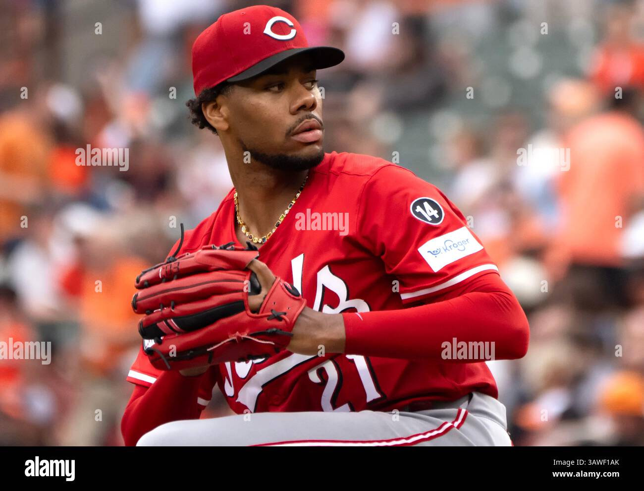 Baltimore, USA. 19th Apr, 2025. BALTIMORE, MD - APRIL 19: Cincinnati ...