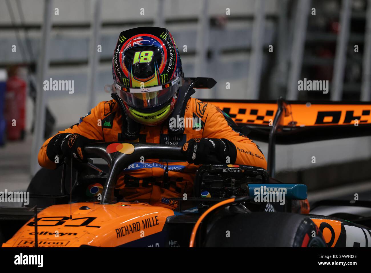 Jeddah, Saudi Arabia. 19th Apr, 2025. McLaren's driver Oscar Piastri of ...