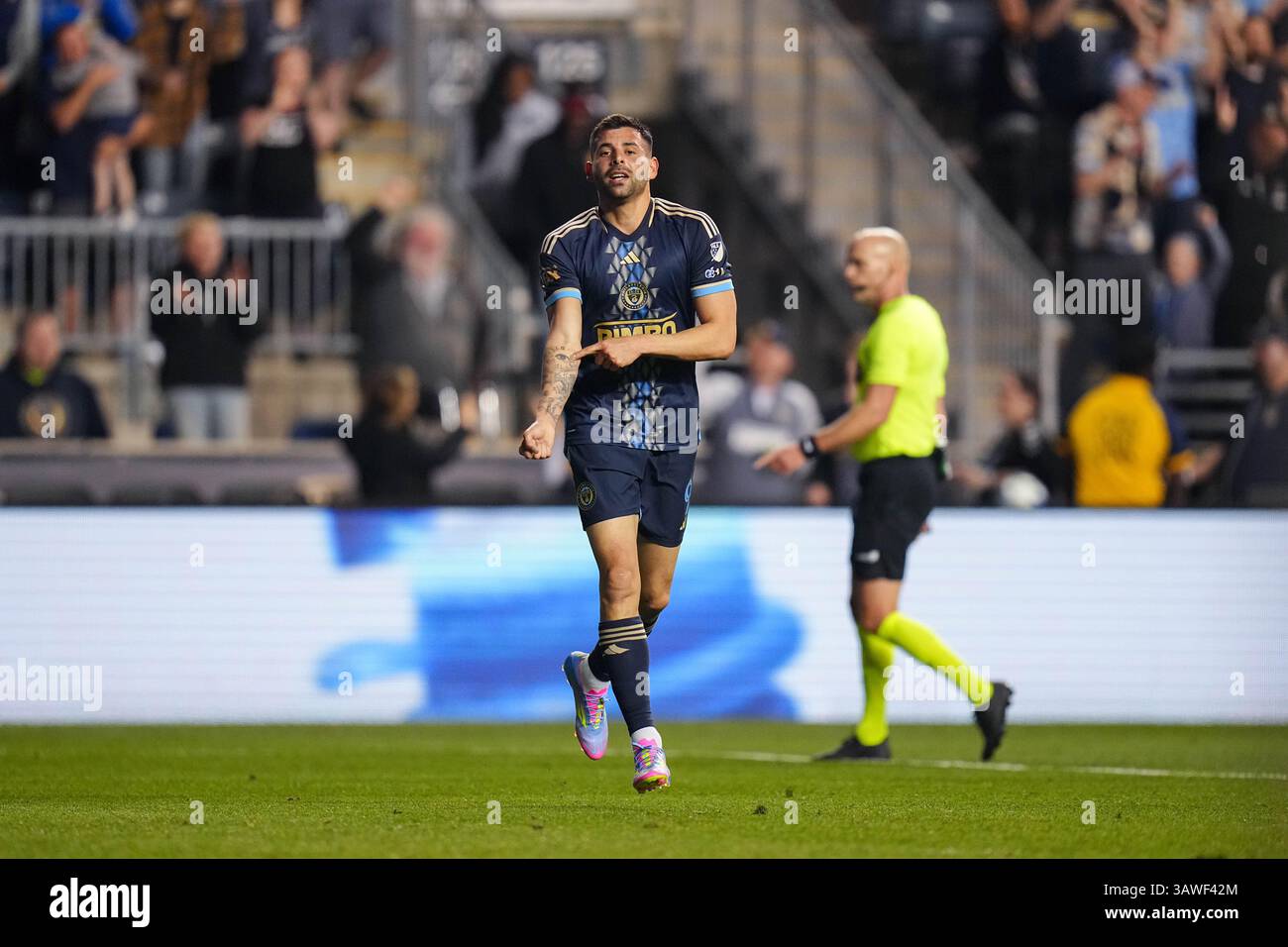 Chester, Pennsylvania, USA. 19th Apr, 2025. Philadelphia Union Forward ...