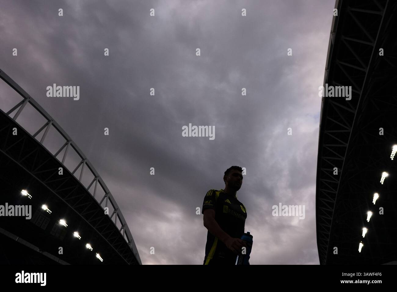 Nashville SC midfielder Patrick Yazbek walks off the field after a loss ...