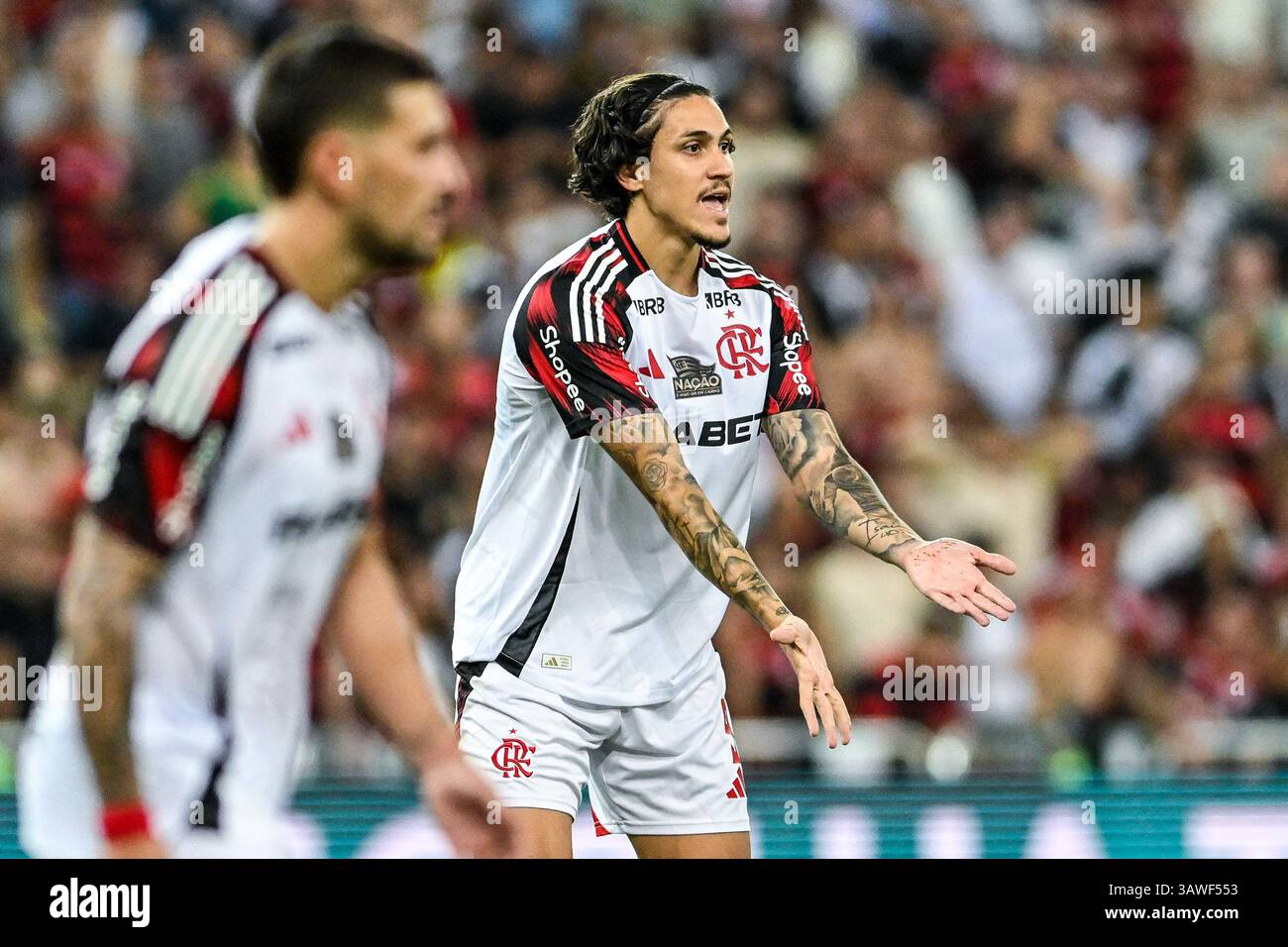 Rio De Janeiro, Brazil. 19th Apr, 2025. Photo during Vasco x Flamengo ...