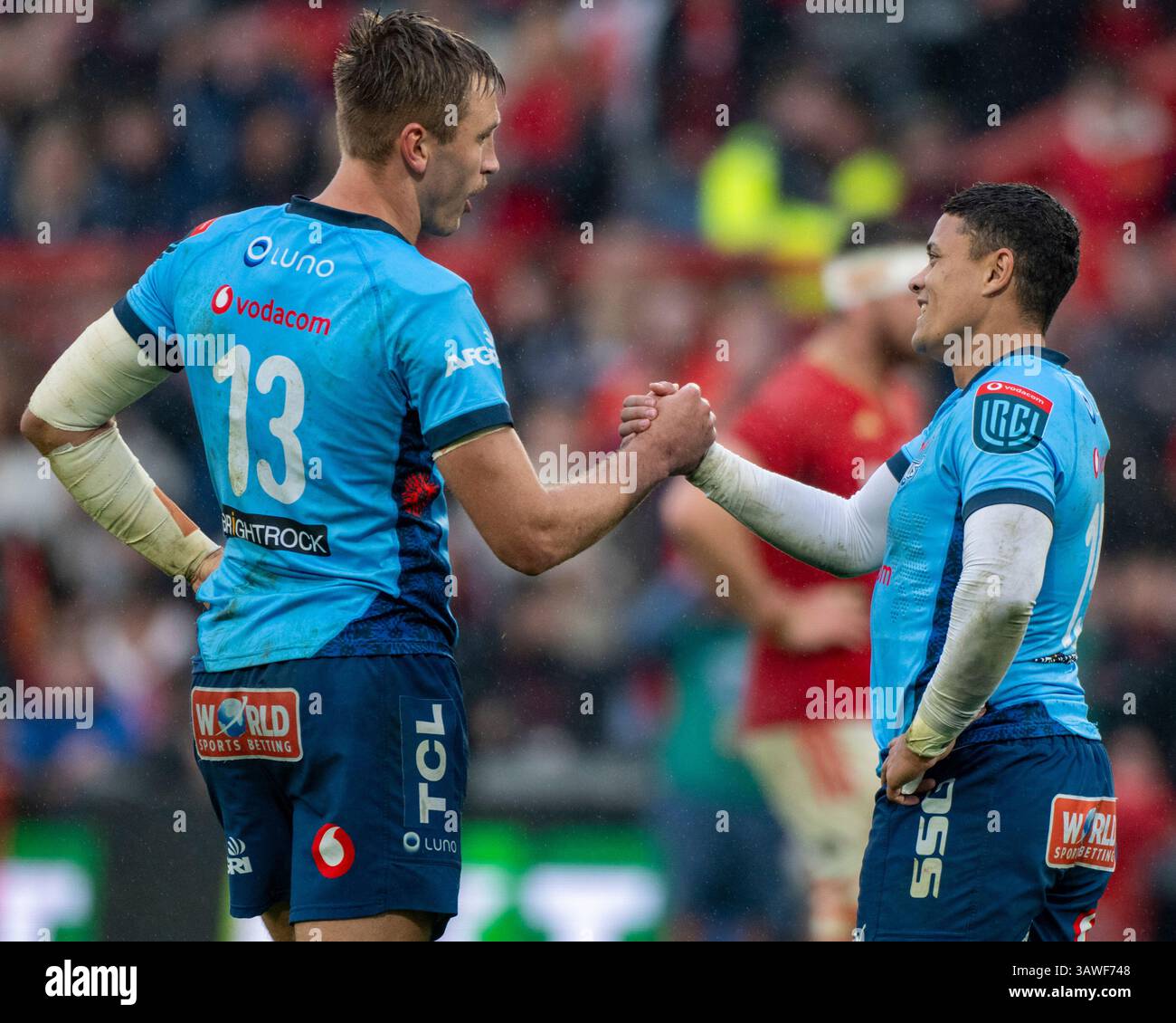 Devon Williams of Vodacom and David Kriel of Vodacom during the United ...