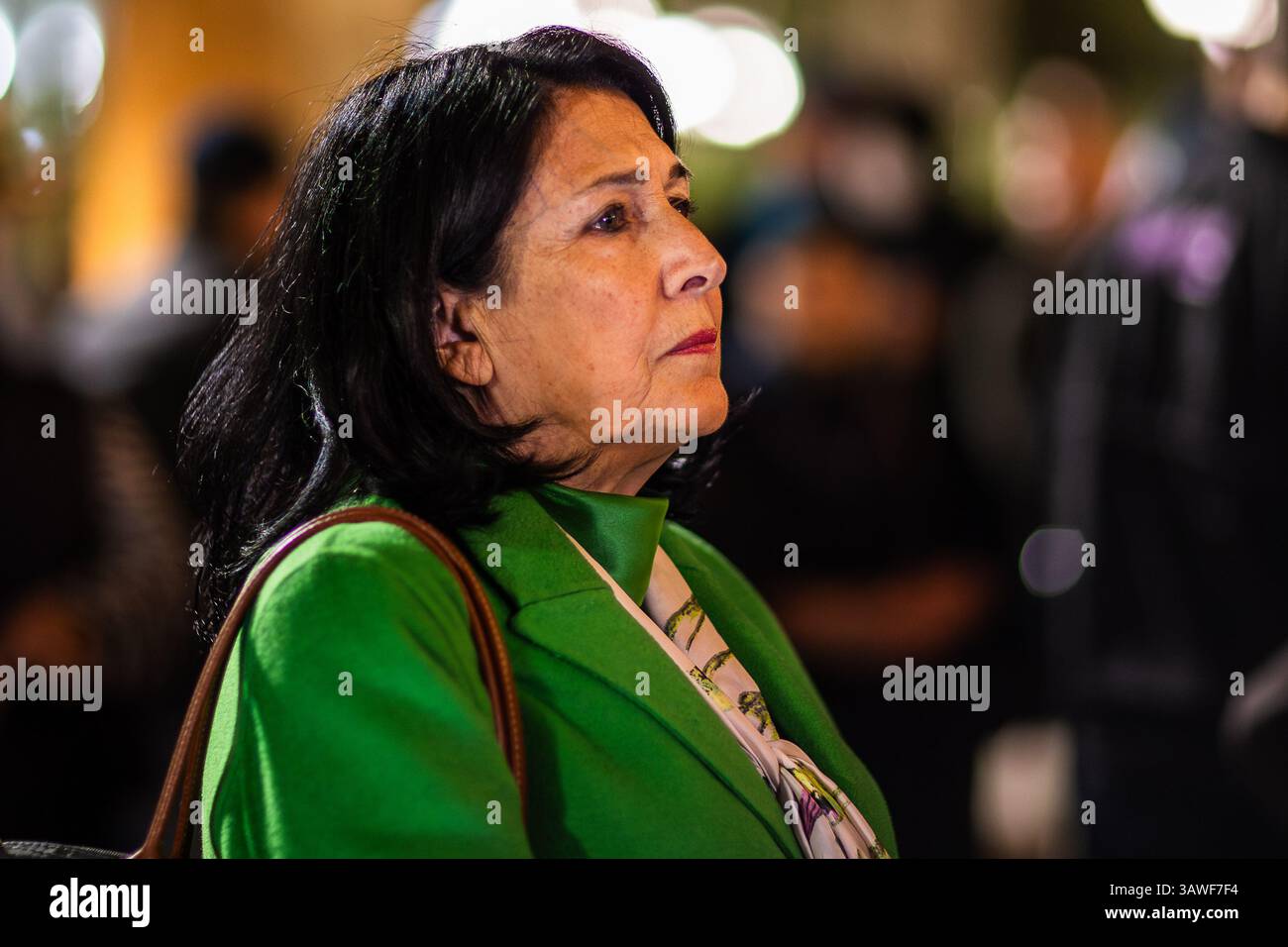 Tbilisi, Georgia, April 19, 2025. Former Georgian President Salome ...