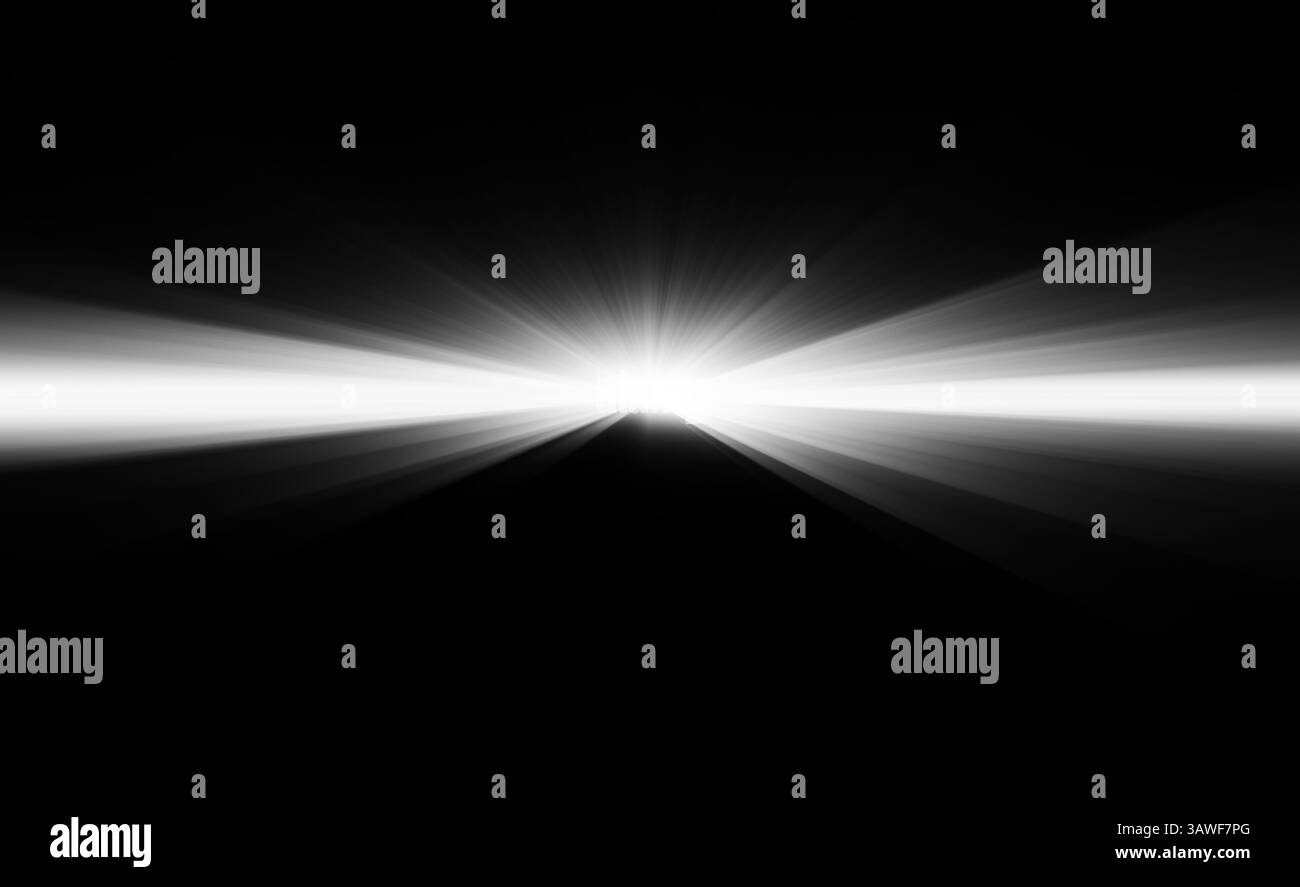 Stage lights. light beams from the stage spotlights on the stage at the ...