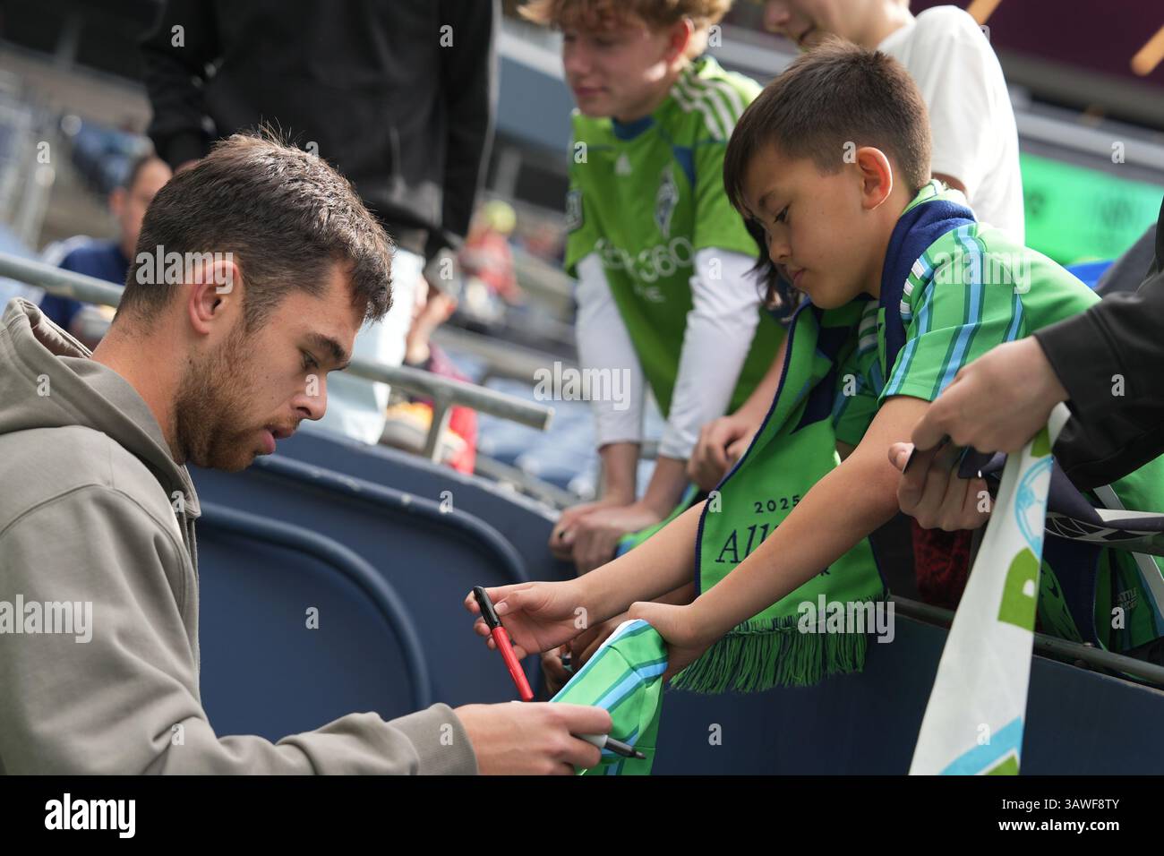 Seattle, United States. 19th Apr, 2025. Seattle Sounders FC defender ...