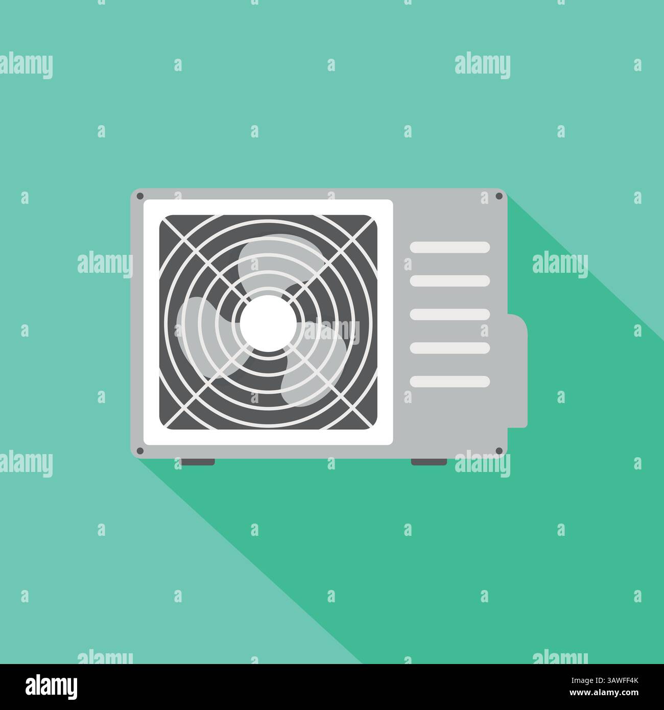 AC vector icon. Air conditioner split temperature wall logo cooling ...