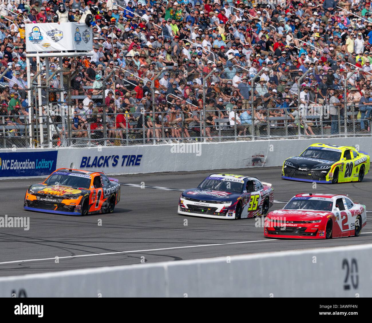 Rockingham, North Carolina, USA. 19th Apr, 2025. NASCAR Xfinity Series ...