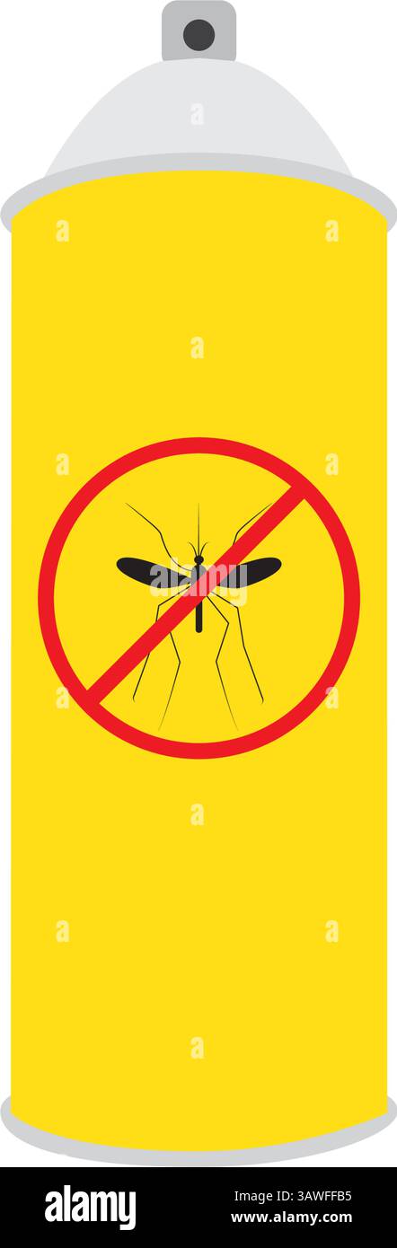 Mosquito insect reppelent bottle icon. Bug and mosquito reppelent spray ...