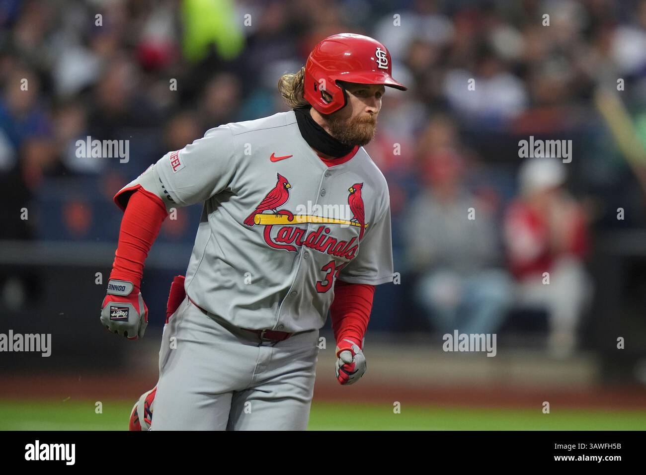 St. Louis Cardinals' Brendan Donovan (33) during the second inning of a ...