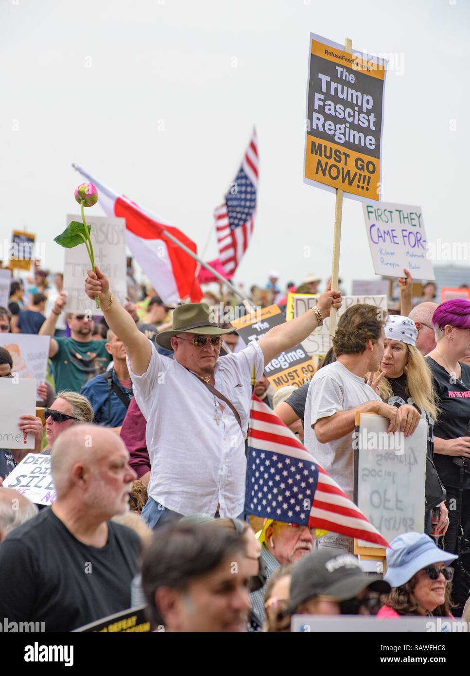 Resist Fascism Protest, Washington DC, April 19, 2025 Stock Photo - Alamy