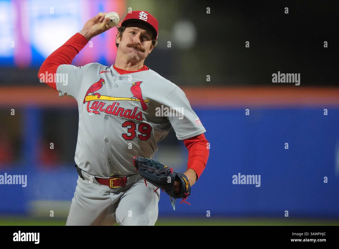 St. Louis Cardinals' Miles Mikolas (39) pitches during the fourth ...