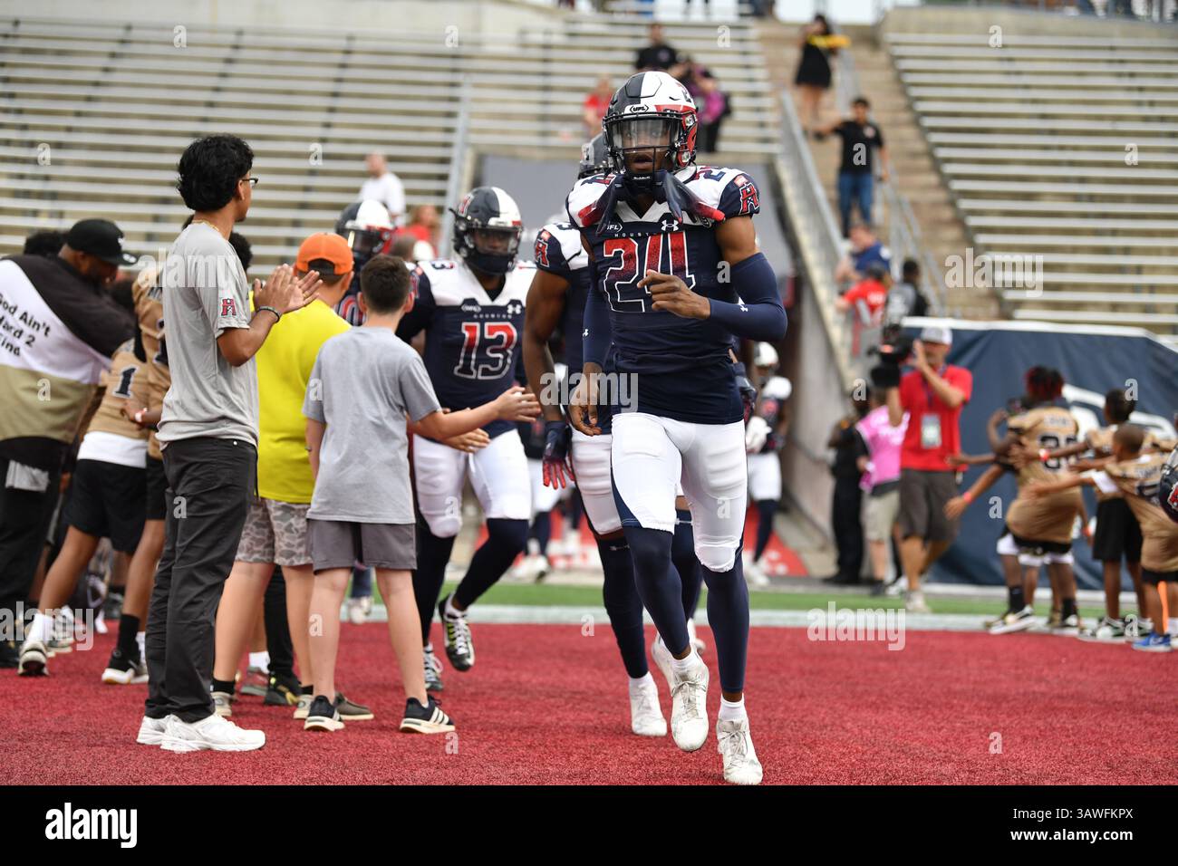 Houston, Texas, USA. 19th Apr, 2025. Houston Roughnecks #24 CB Keenan ...