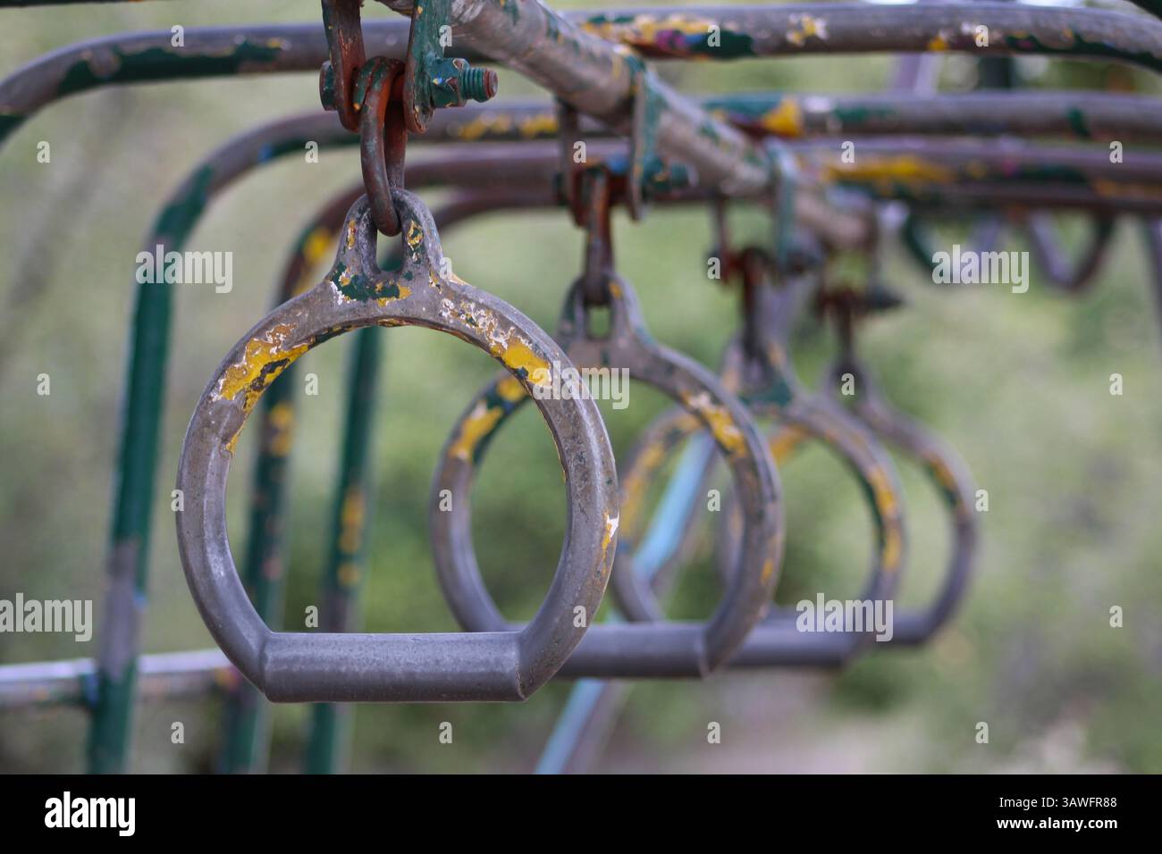 playground monkeybars at the park Stock Photo - Alamy