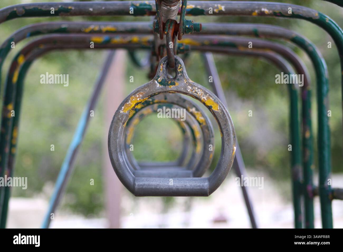 playground monkeybars at the park Stock Photo - Alamy