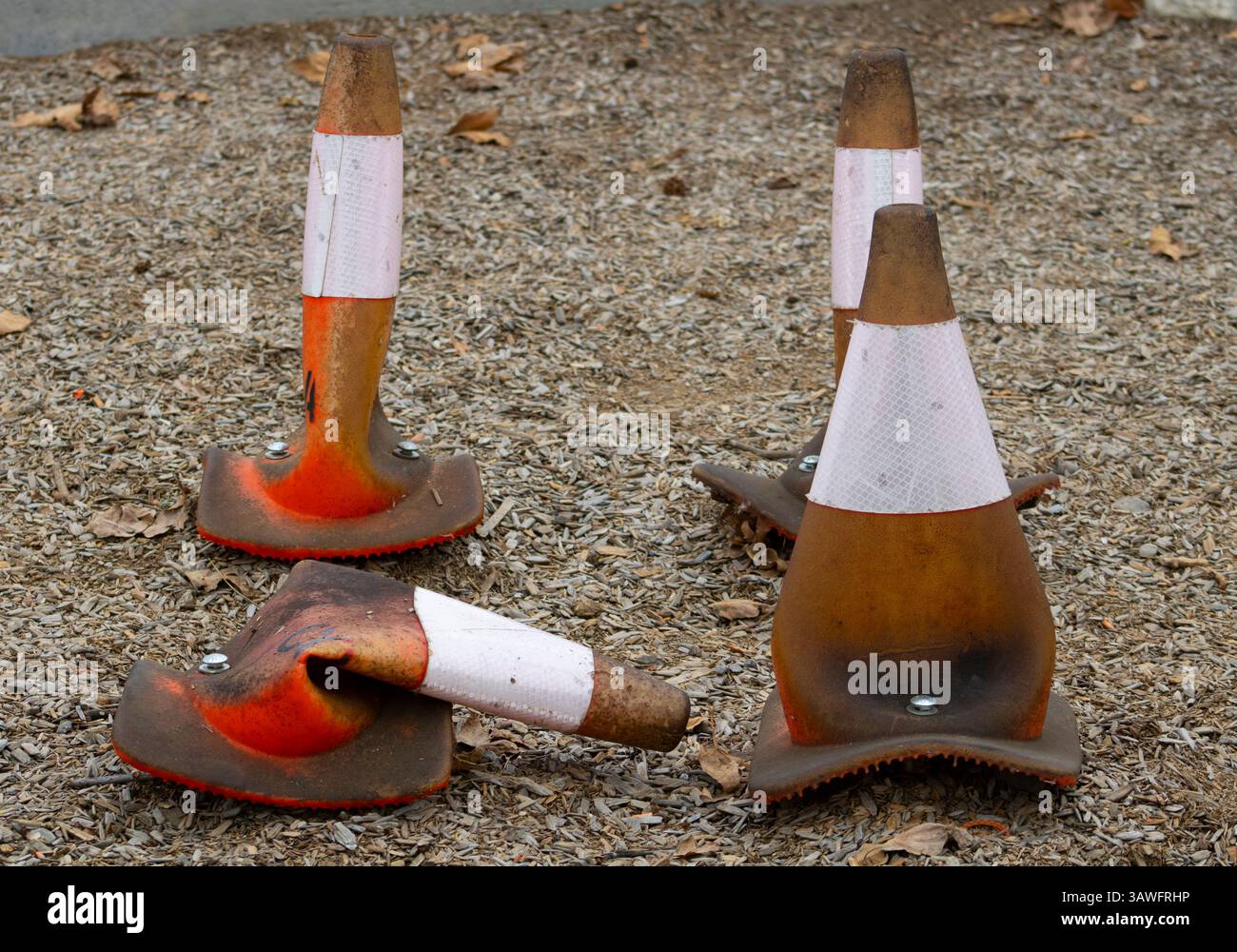 Bent and broken cones hi-res stock photography and images - Alamy