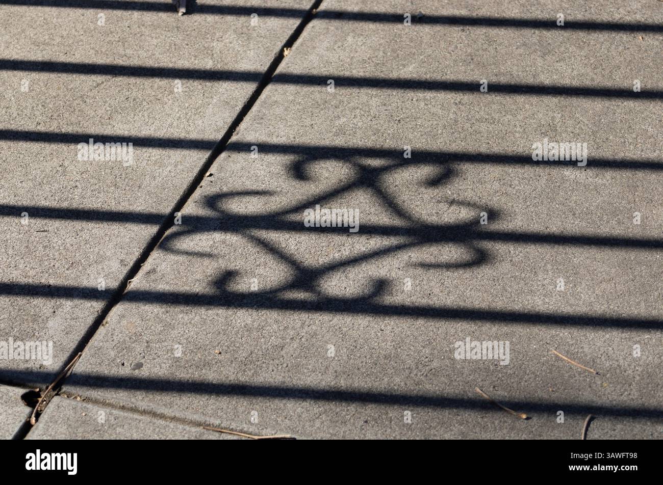 Shadow metal gate hi-res stock photography and images - Alamy