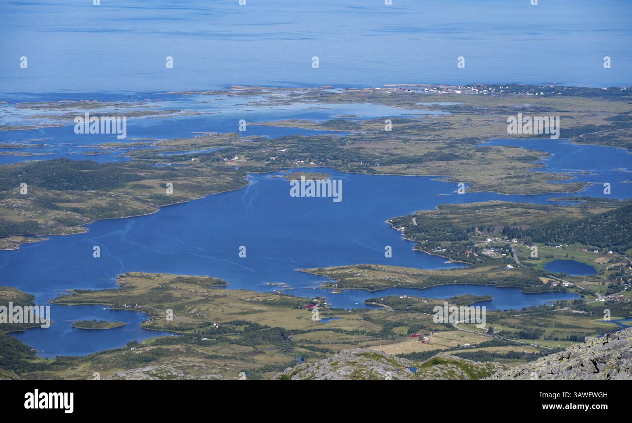 Flat islands in fjord hi-res stock photography and images - Alamy