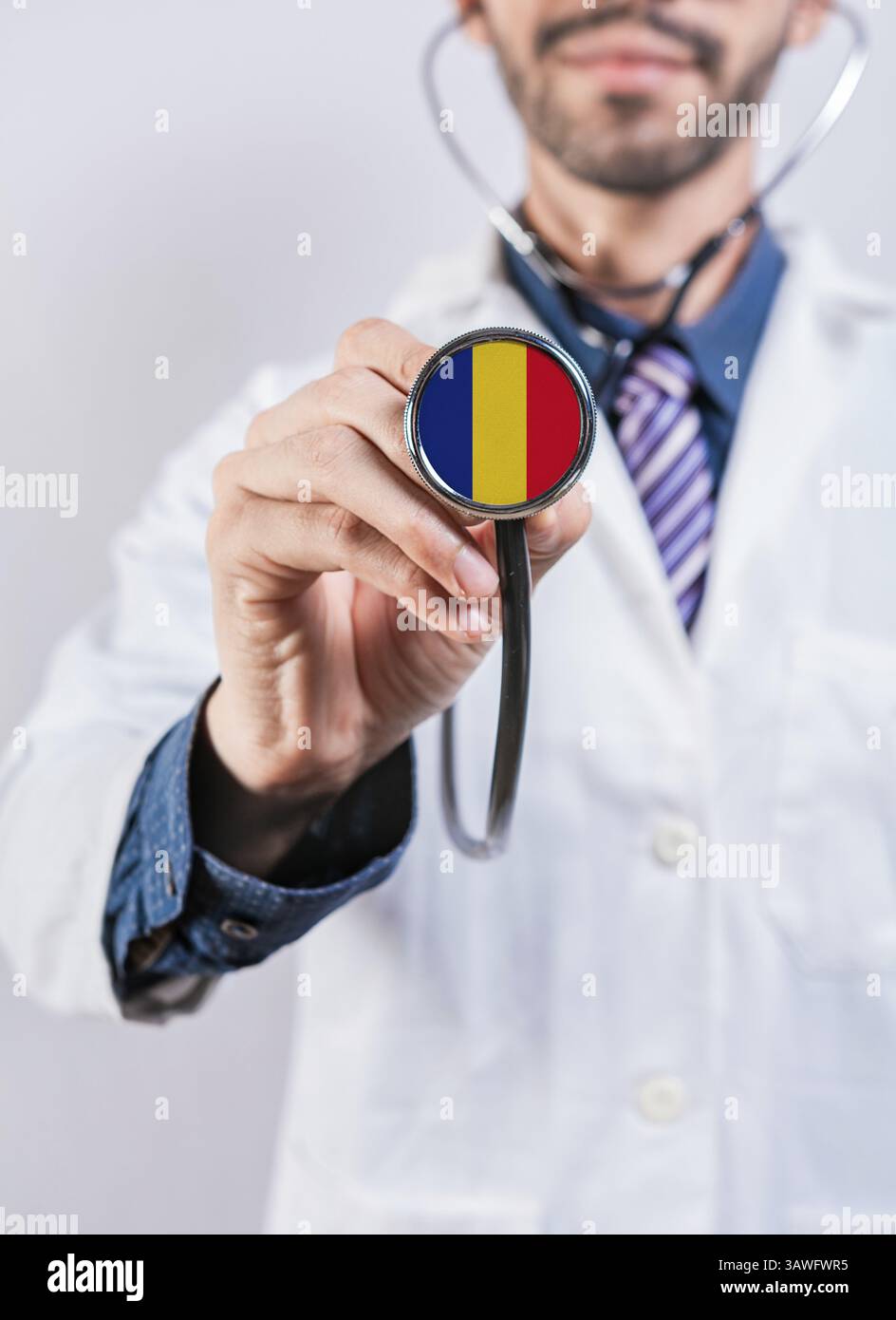 Romania health and medical insurance concept. Romania healthcare system ...