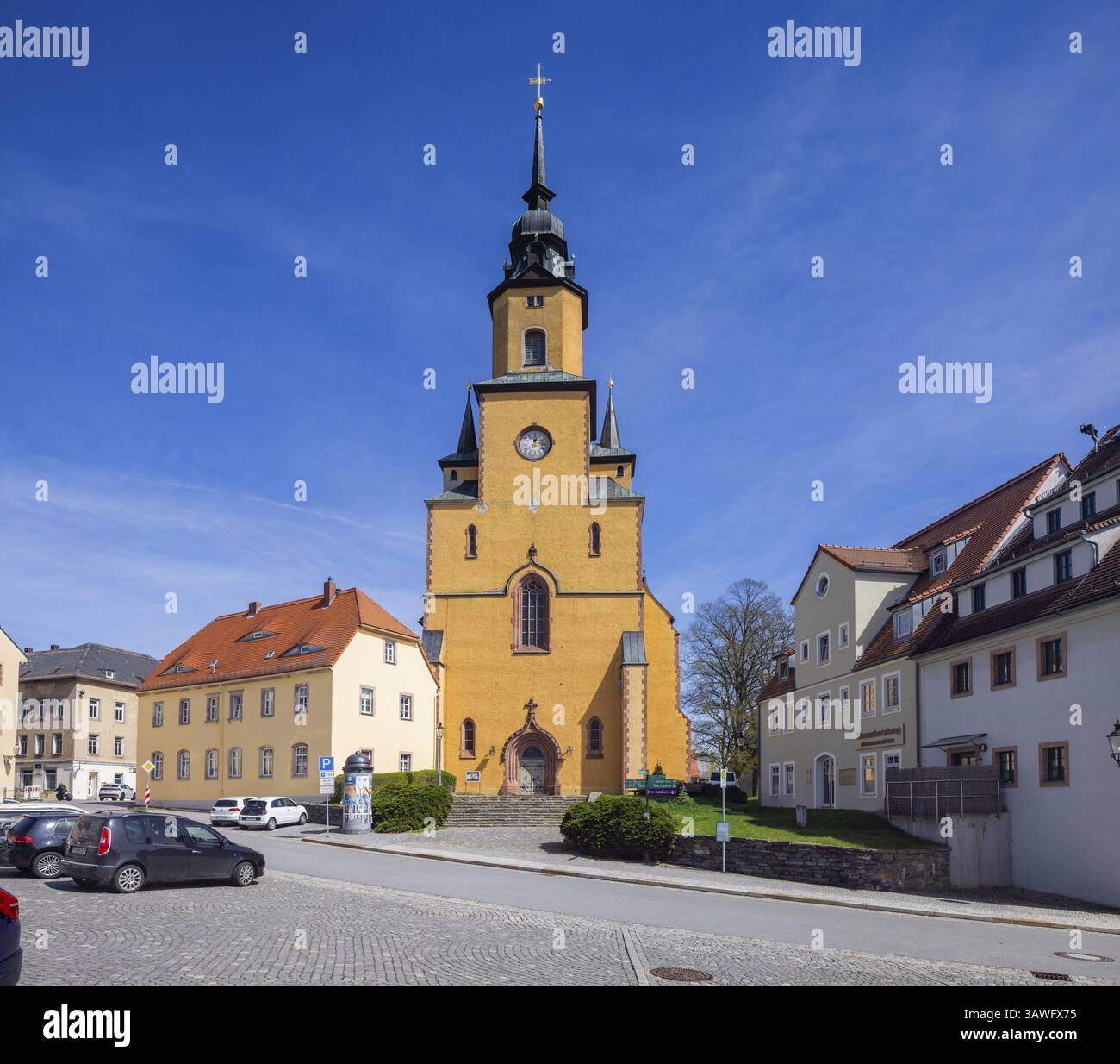 The town church of St Mary is a late Gothic church. 63 metre high ...