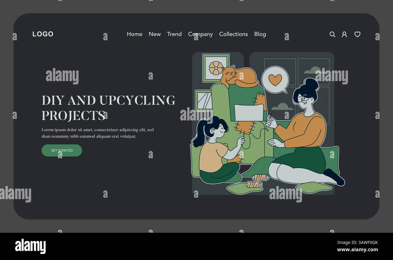 DIY and upcycling projects promote sustainable living at home. Engaging ...