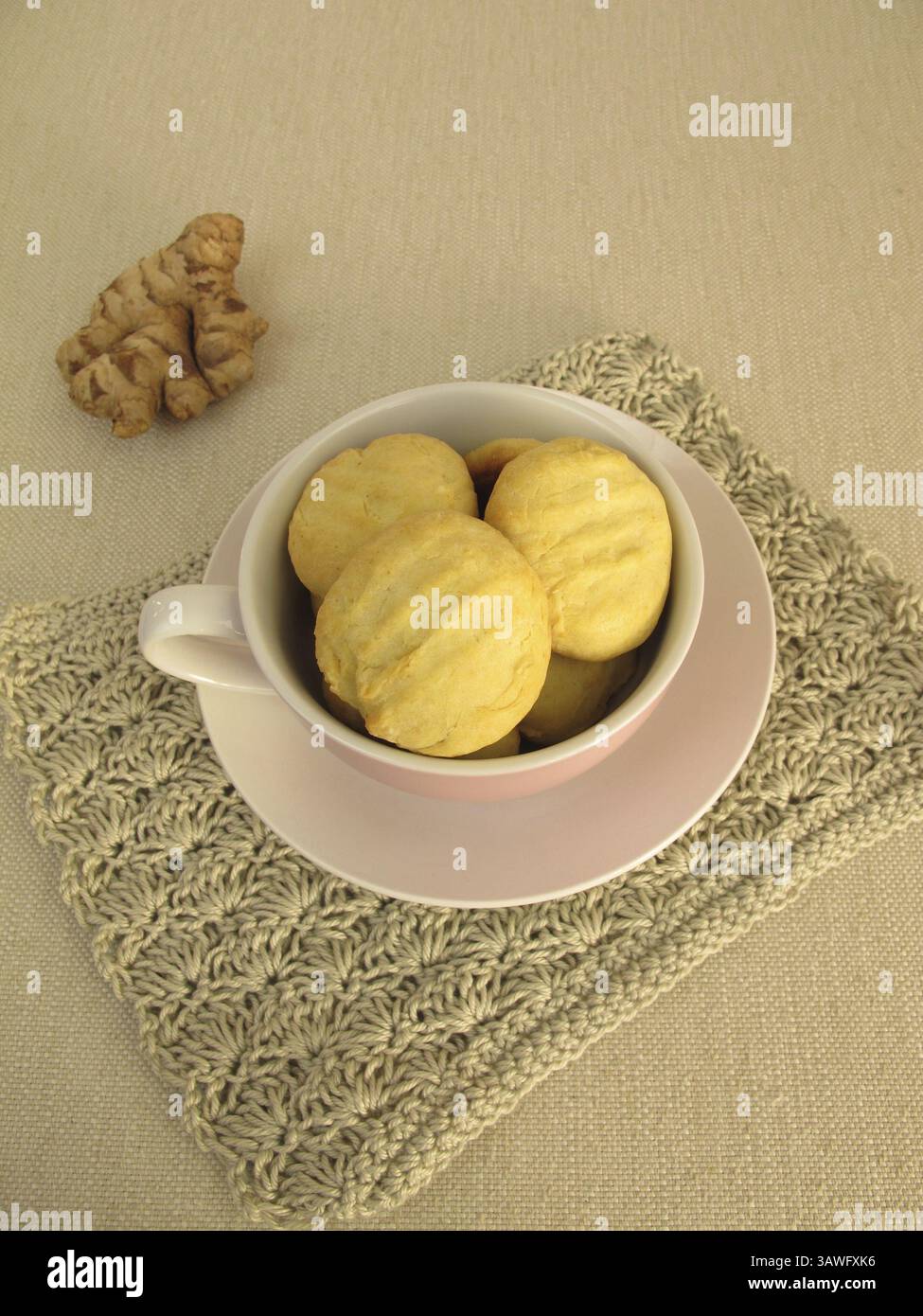Cup with biscuits hi-res stock photography and images - Alamy