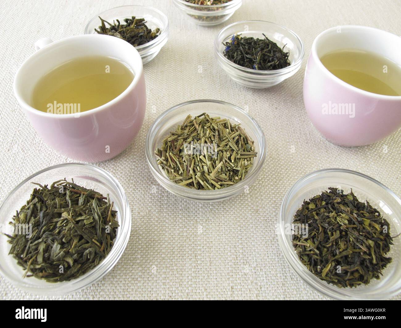 Different types green tea hi-res stock photography and images - Alamy