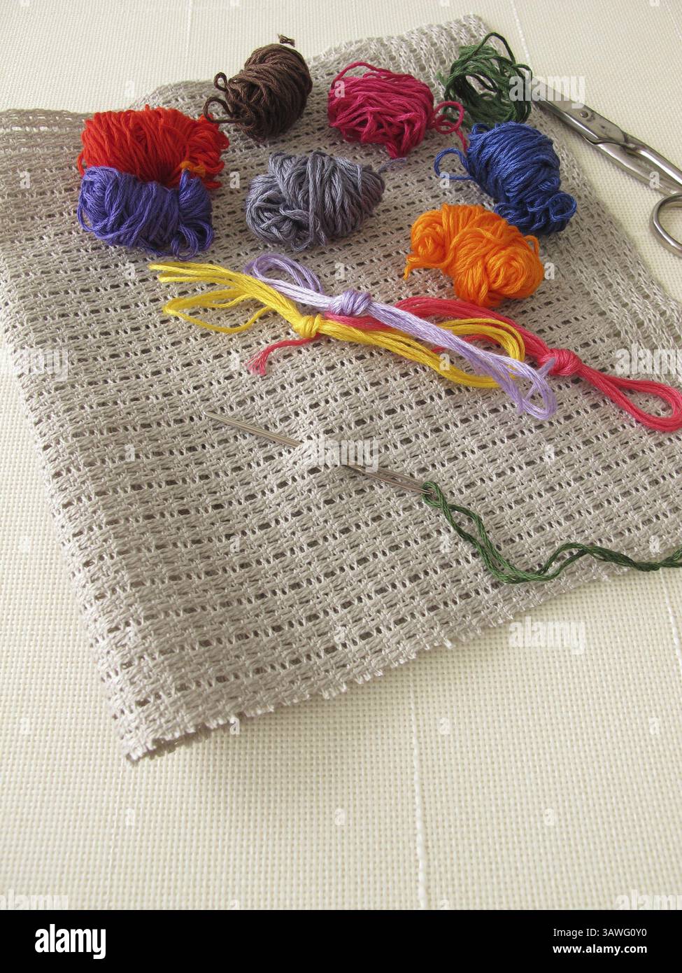 Manual embroidery hi-res stock photography and images - Alamy