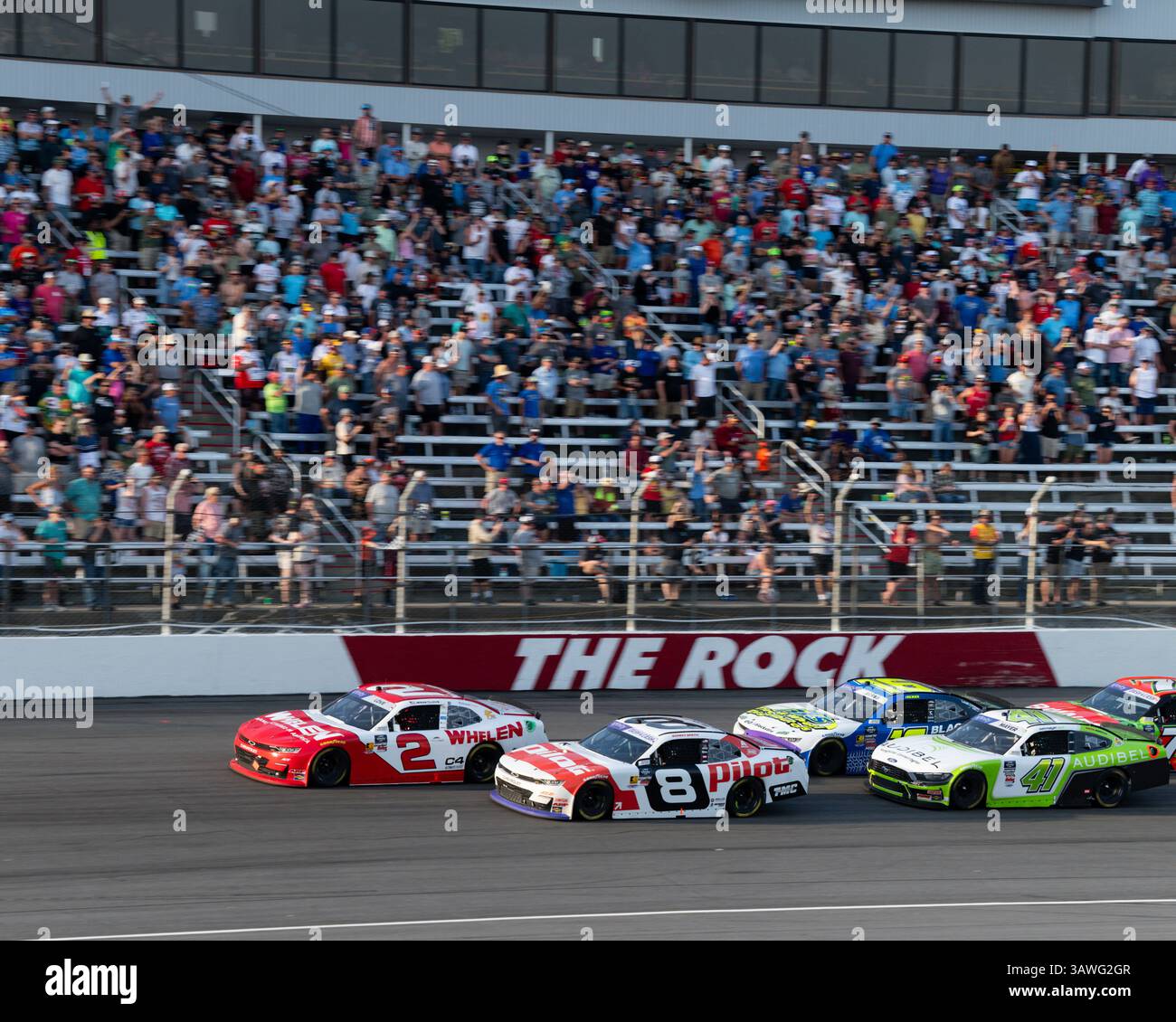Rockingham, North Carolina, USA. 19th Apr, 2025. during the NASCAR ...