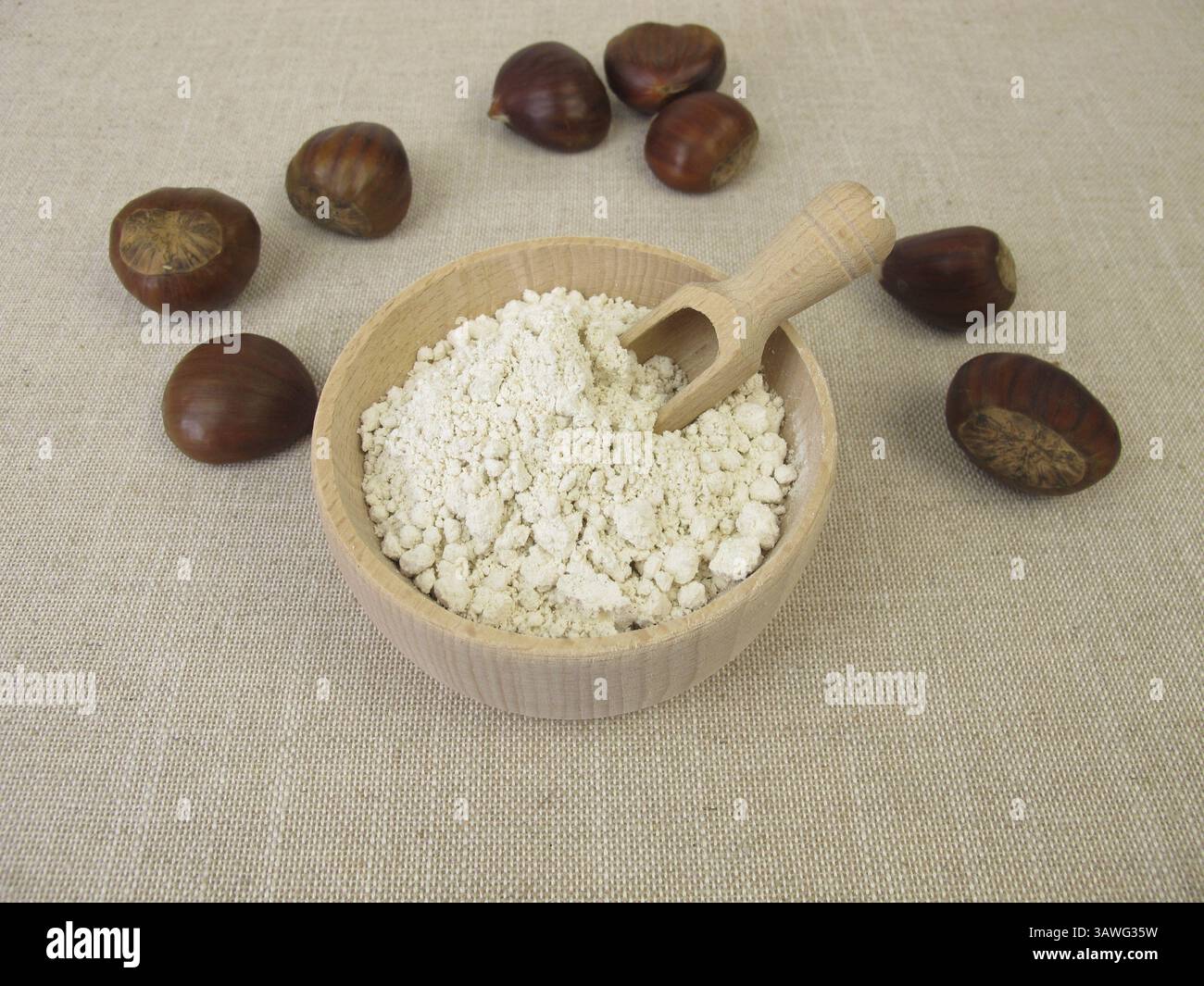 Gluten-free chestnut flour made from chestnuts, chestnuts for baking ...