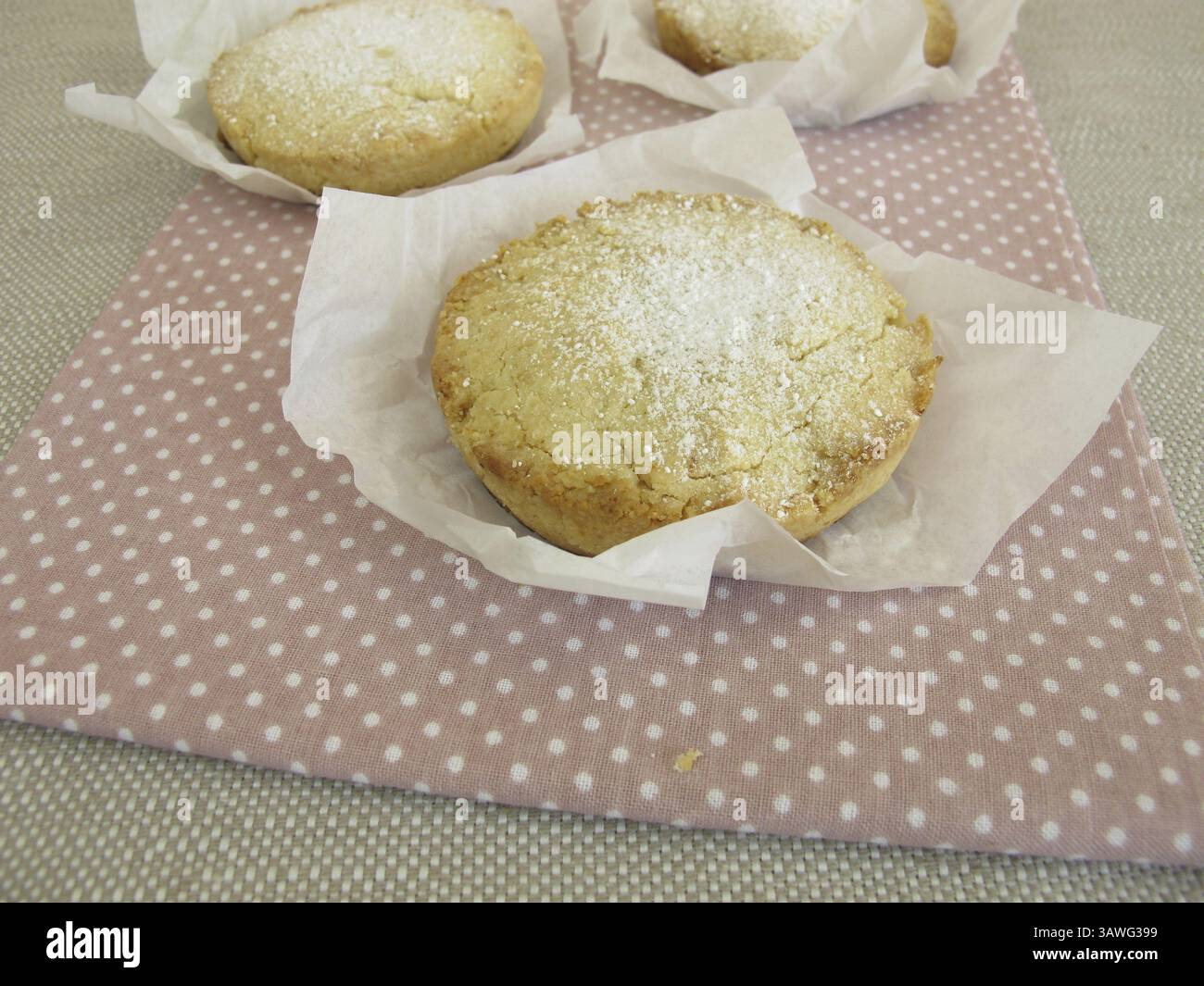 Polvoron, Spanish crumb biscuits with ground almonds Stock Photo - Alamy