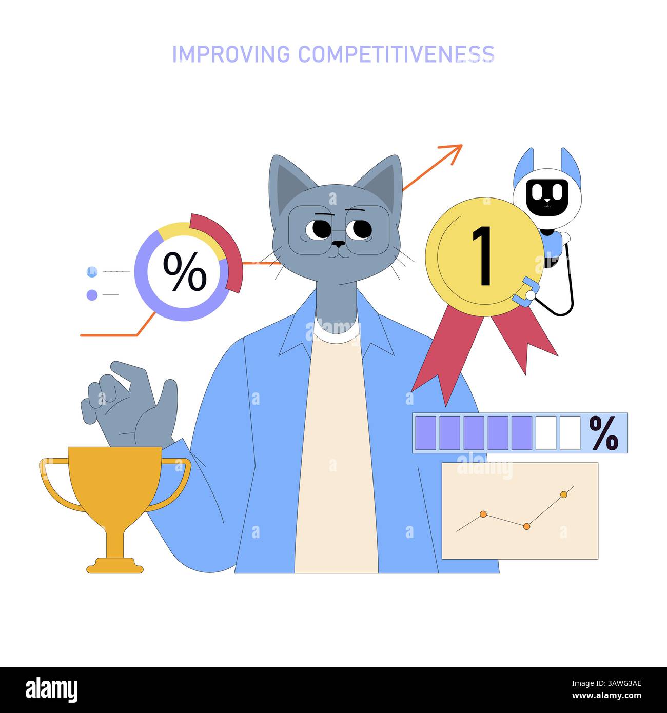 Competitiveness success Stock Vector Images - Alamy