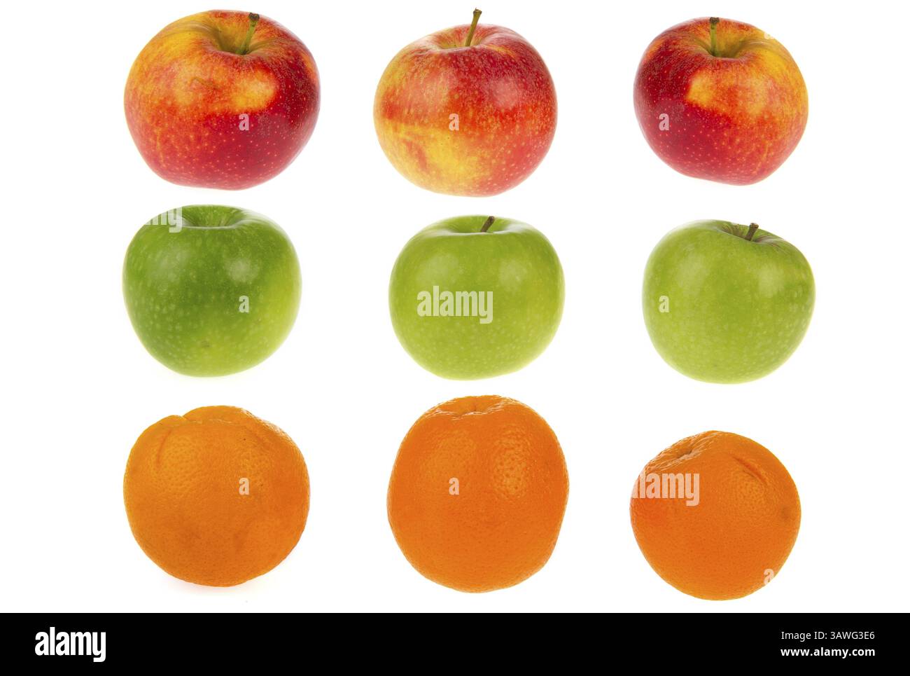 Photo red green apples Cut Out Stock Images & Pictures - Alamy