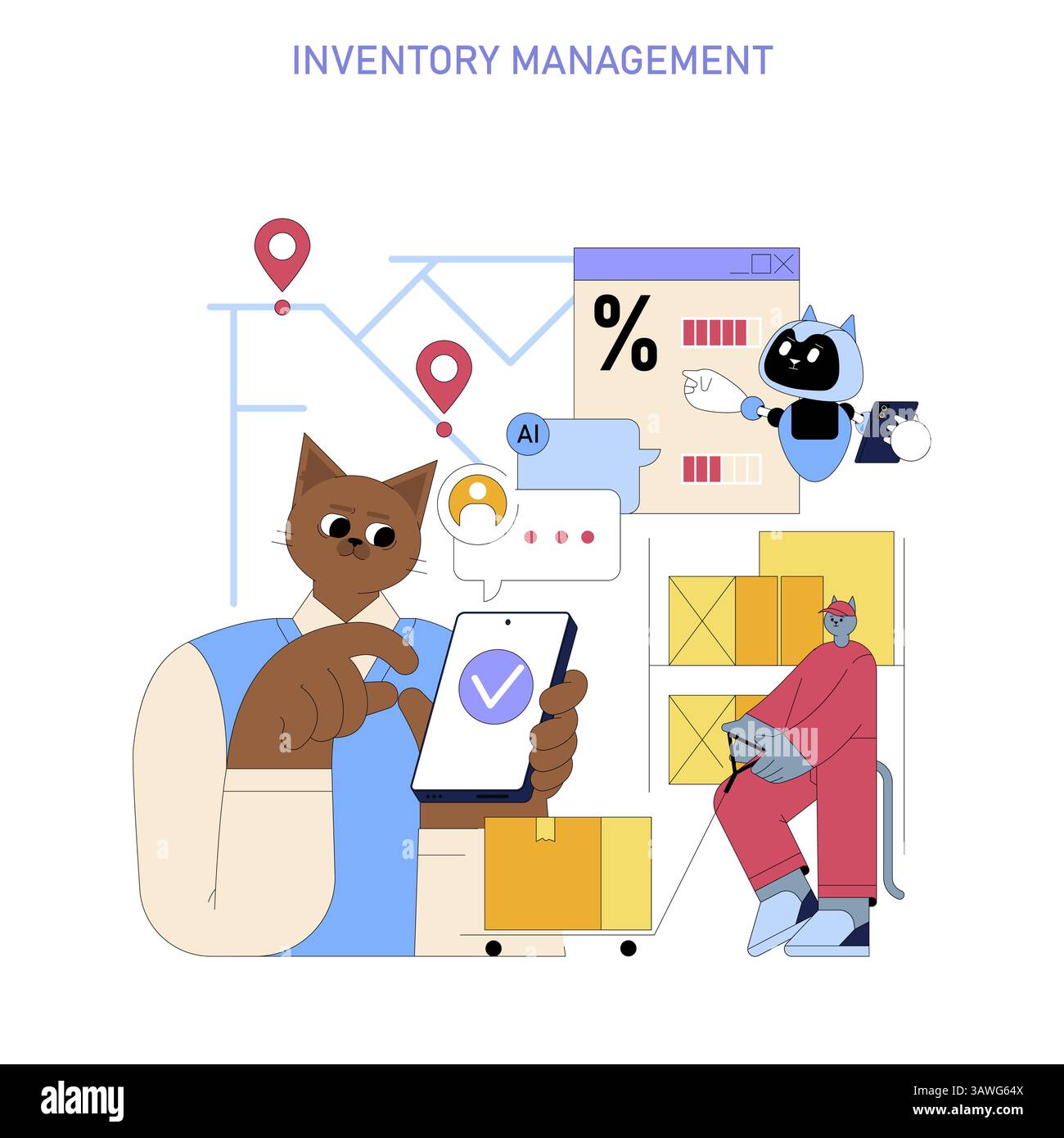 Inventory management involves tracking and optimizing stock levels and ...